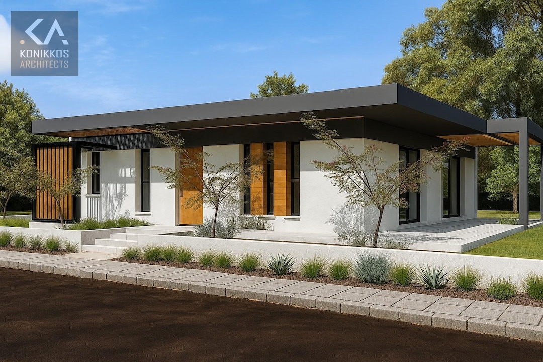 4 Bedroom House Plan PDF | 2,357 Ft2 One-story Modern Home | Covered ...