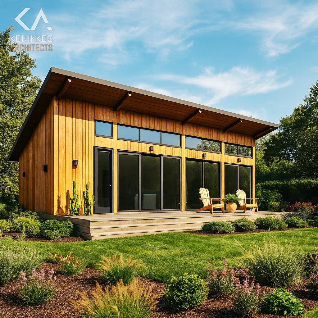2 Bedroom 20x40ft - 800 Sq. Ft - Lean Shed Cabin Design - 2 Bed - 1 ...