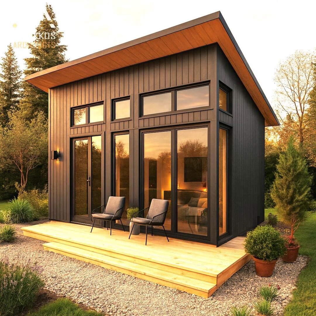 10x20 Ft Backyard Office - Storage Plan – 200 Sq Ft Lean to Shed, Wood ...