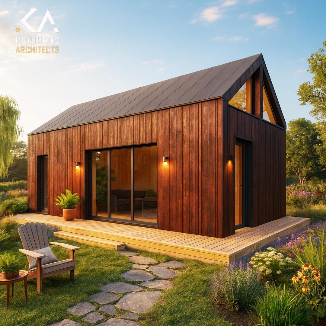 18x38 Ft - 1 Bedroom Modern Barn House Plan, 700 Sq Ft + Laundry ...