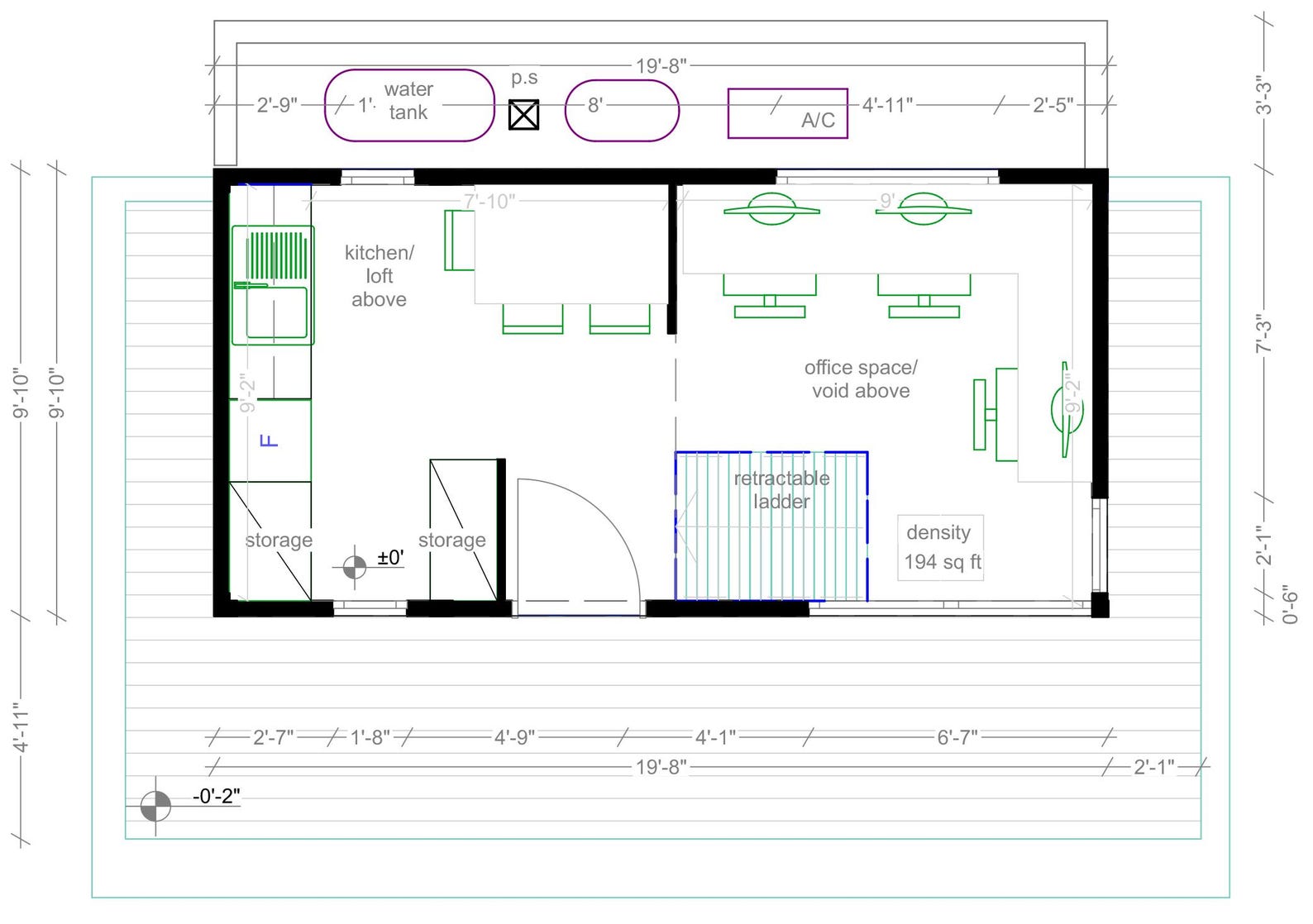 20x10 Ft, Office- Studio Design With Loft, 300 Sq Ft, Wood Frame ...