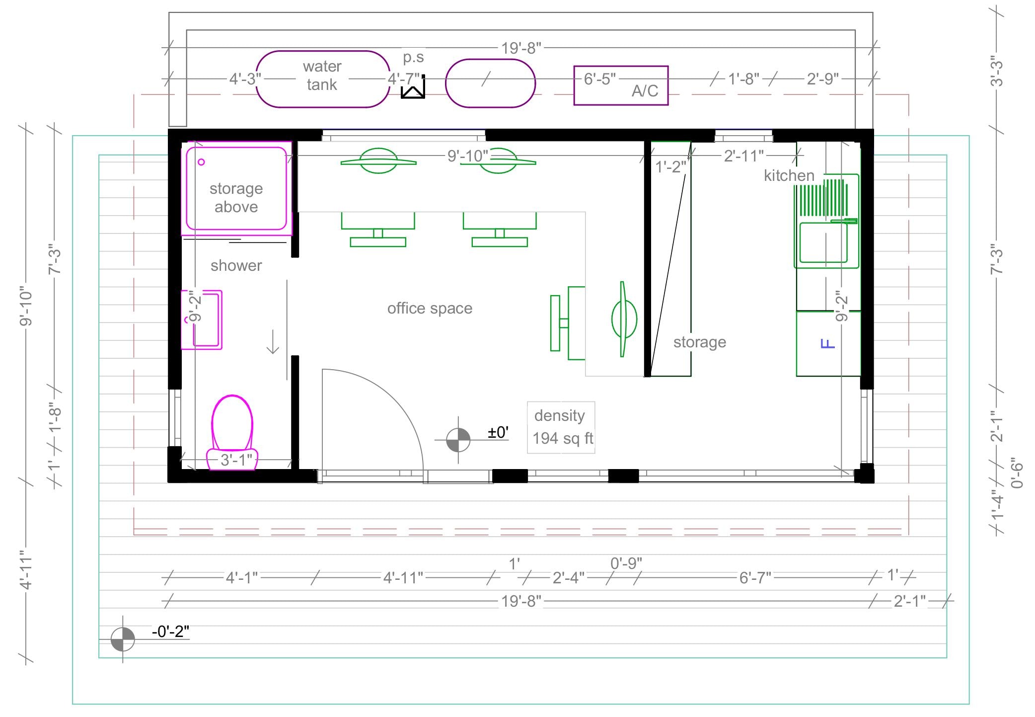 10x20ft Storage Shed / Home Office – 200 Sq Ft - Lean Roof, Full Bath ...
