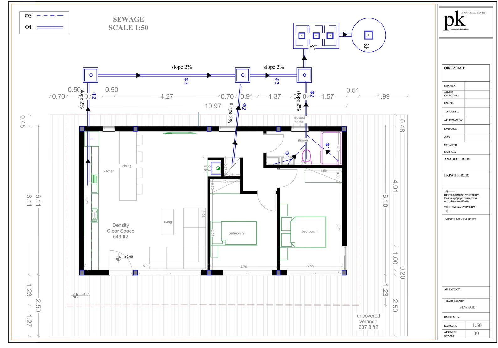 20x36 Ft - 2 Bedroom Cabin • 720 Sq. Ft • Grey Siding • Single Slope ...