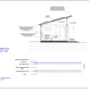 14x20 Ft Office + Storage Plan – 280 Sq. Ft, Grey, Full Bath, Multiple ...