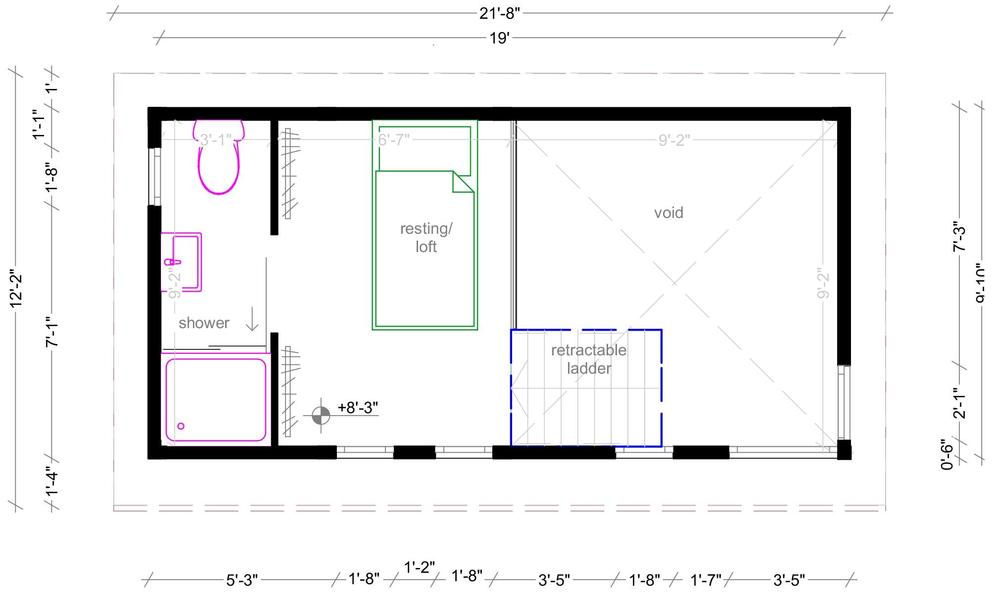 20x10 Ft, Office- Studio Design With Loft, 300 Sq Ft, Wood Frame ...