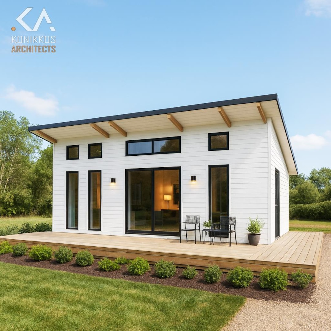 Office & Storage Plan 18x34 Ft – 612 Sq Ft Cabin - Wood Cabin Shed Roof ...
