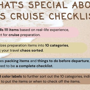Cruise Checklist: What to Pack and Prepare for a Cruise? | Editable ...