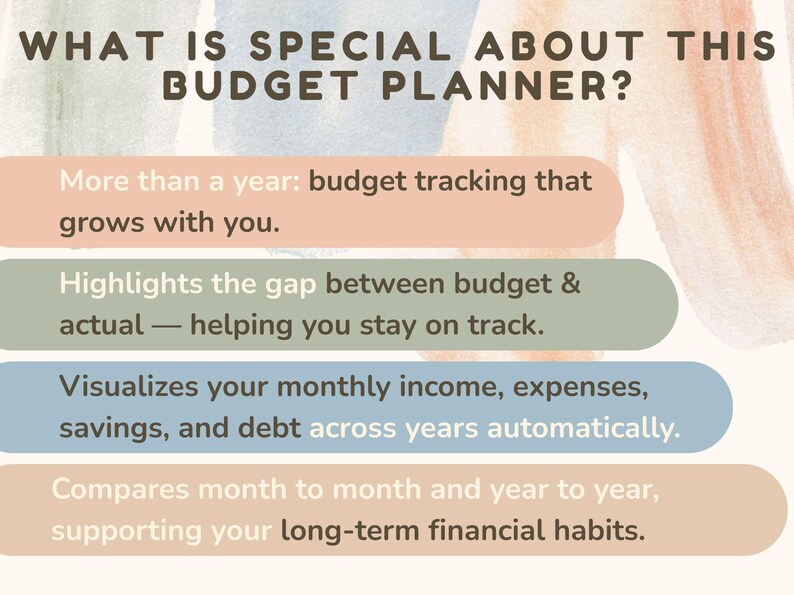 Monthly Budget Planner: Google Sheets Spreadsheet Template for Multi ...