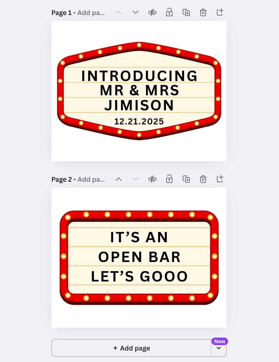 Wedding Entrance Bottle Service Sign Template - Etsy