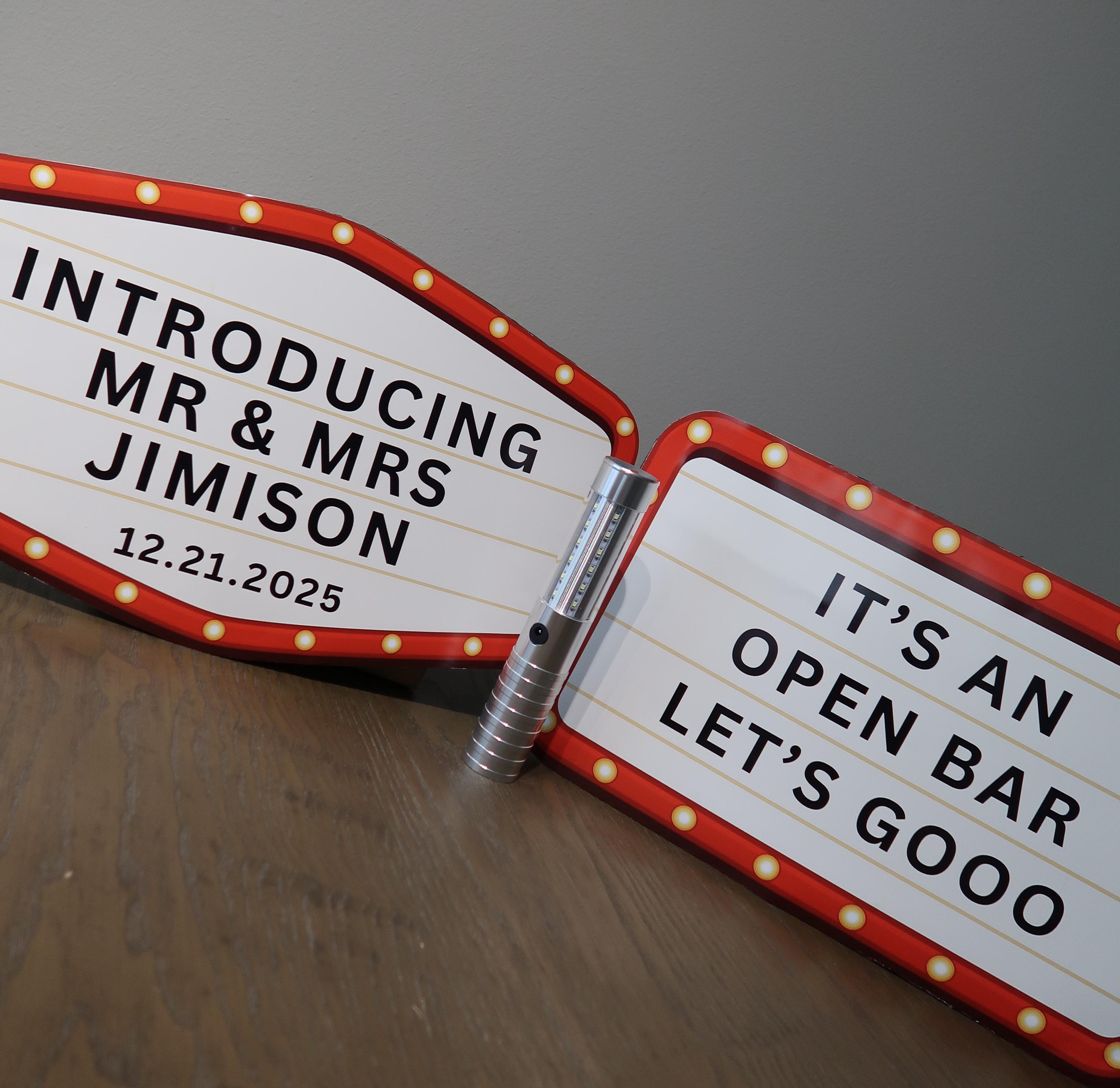 Wedding Entrance Bottle Service Sign Template - Etsy