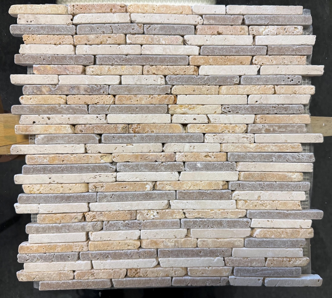 Mix Beige Natural Stones 12 In. X 12 In. Floor and Wall Tile - Etsy