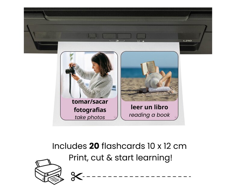 Spanish English Flashcards for Kids | Leisure Time Vocabulary Printable ...