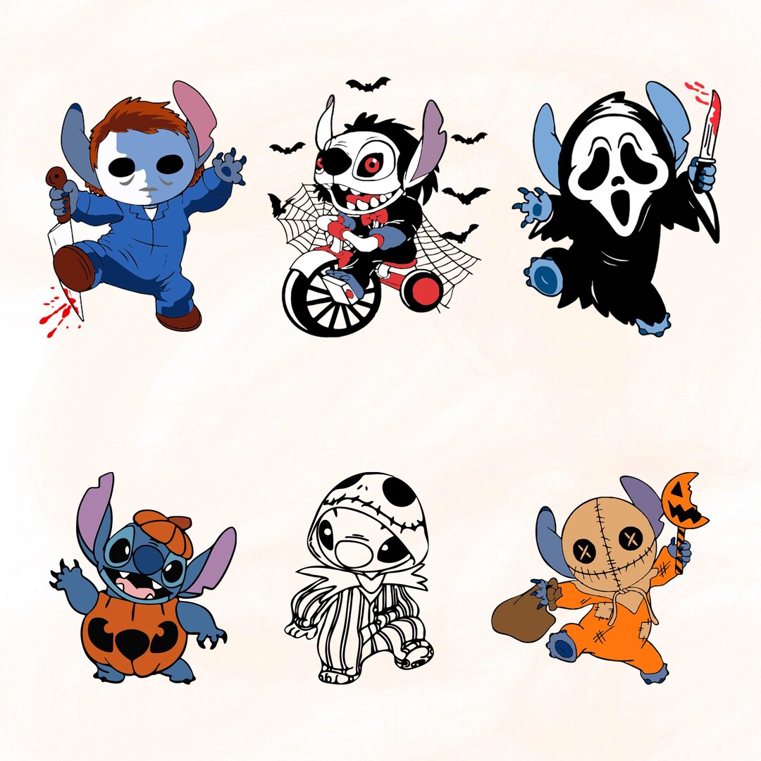 Jack Skellington Png Bundle, 6 PNG Jack and IT, Stitch Jack Scrump Png ...