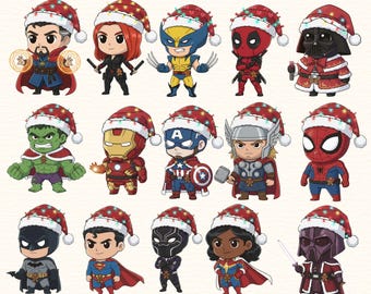 Super Hero Christmas Package, Super Hero Png Clipart, Spiderman ...