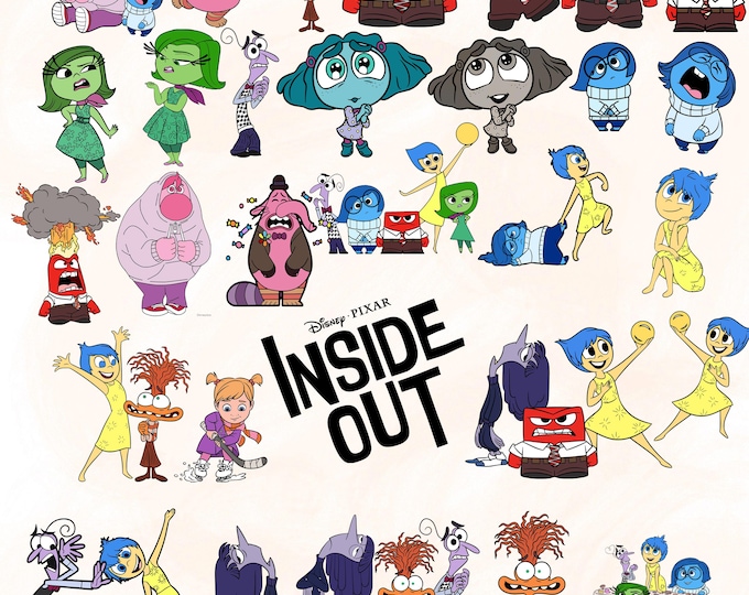 Printable Inside Out All Characters Masks , Inside Out 2 , Inside Out 2 ...