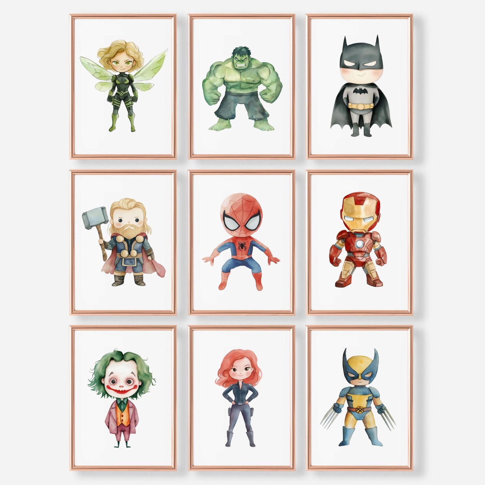 Spidey and His Amazing Friends WALL ART Prints, Gallery Wall Art, Set ...