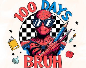 100 Days of School Superhero Png, Cartoon Movie 100 Days Png, 100 Days ...