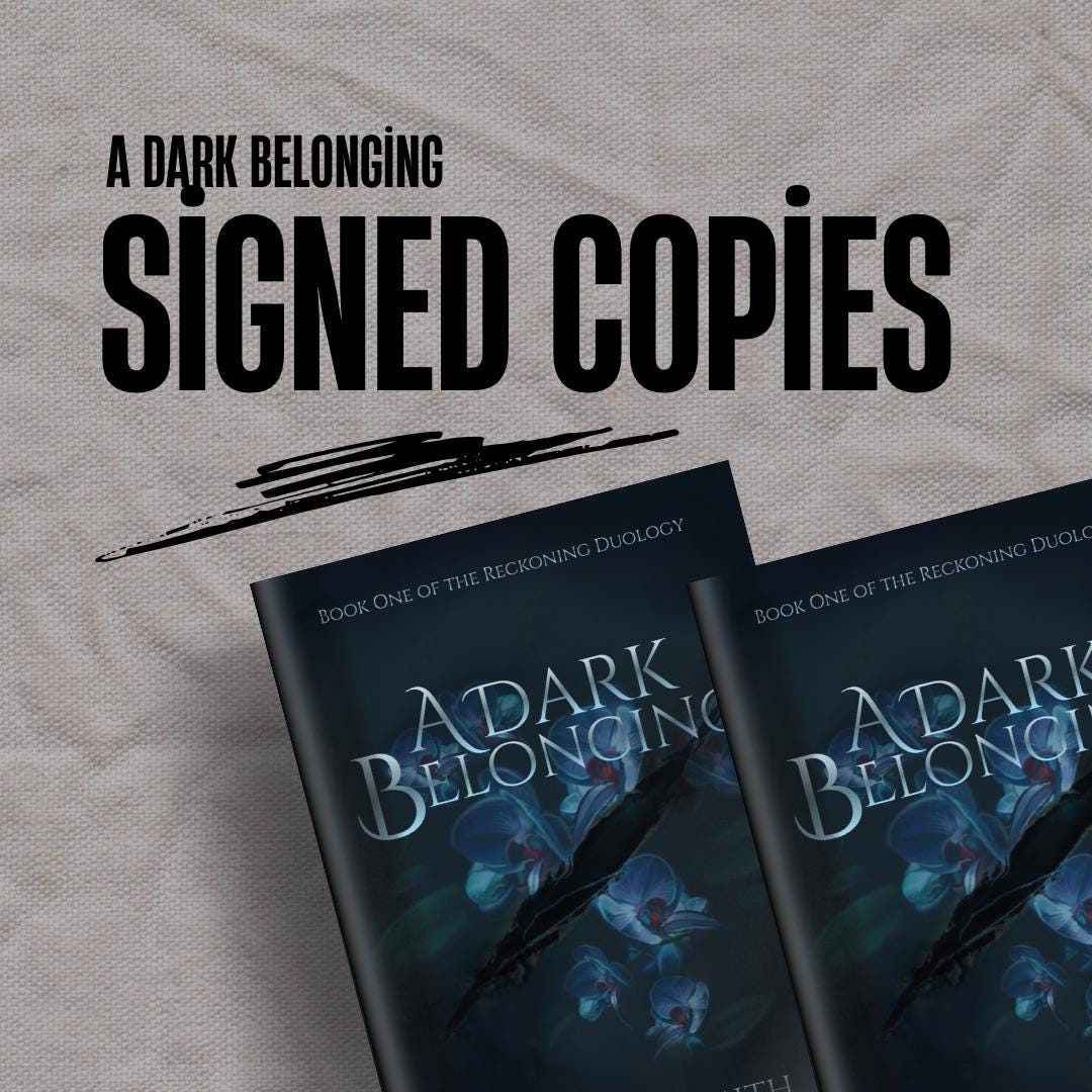 Pre-order A Dark Belonging Signed Paperback W/ Bookmark - Etsy