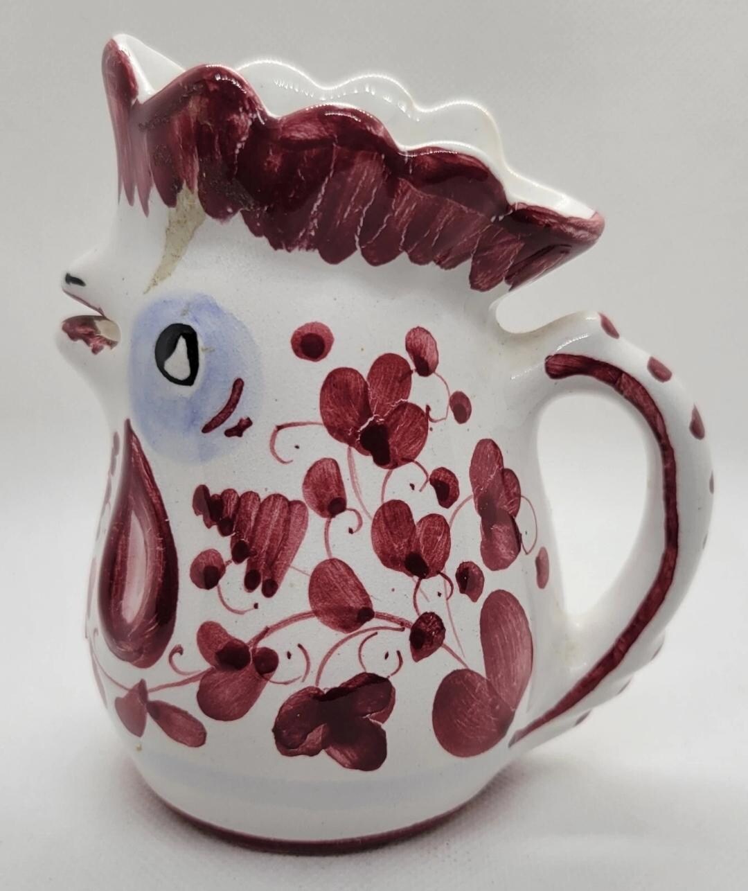 VTG Deruta Mario Sambuco Italian Pottery Colorful Rooster Porcelain ...
