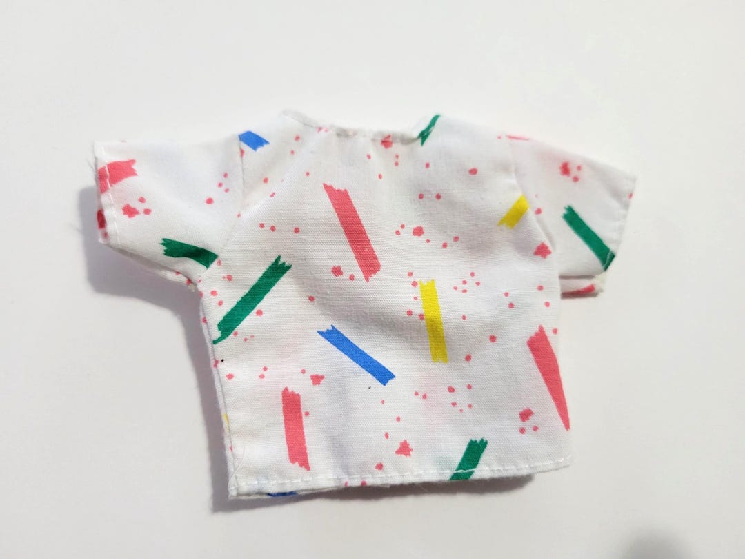 Barbie, Blouse With Multicolour Pattern, Genuine Barbie Label, Vintage ...