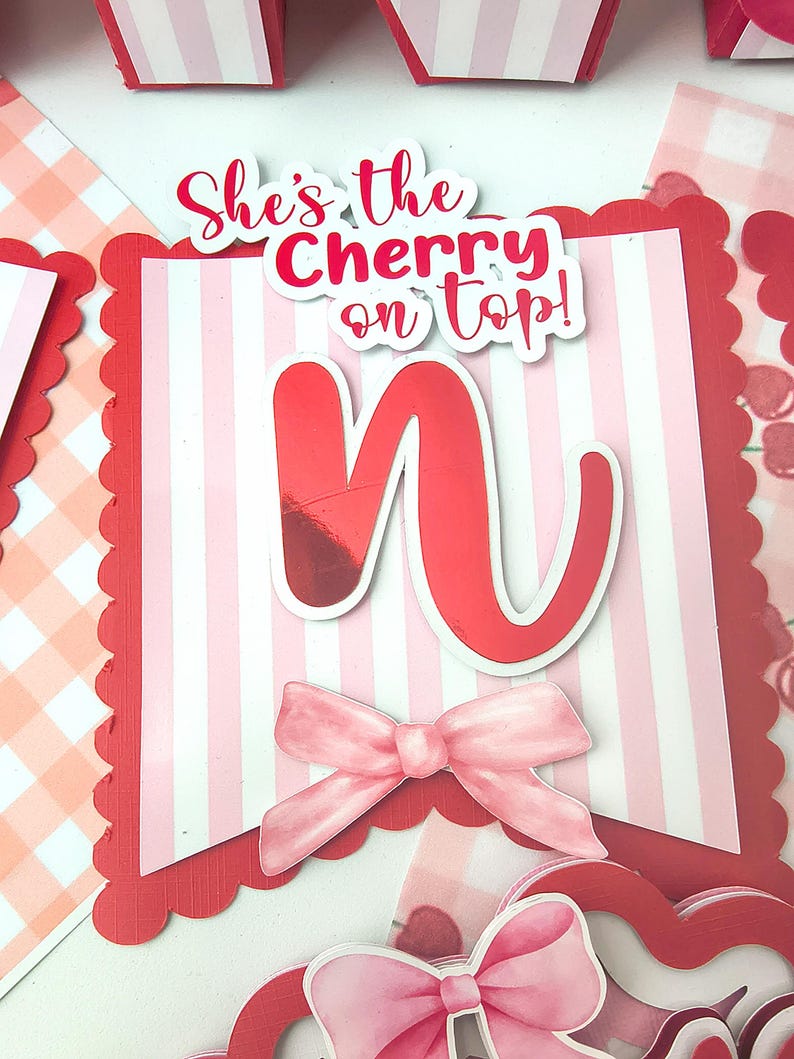 Cherry on Top Decoration birthday party, Cherry first birthday Cake ...