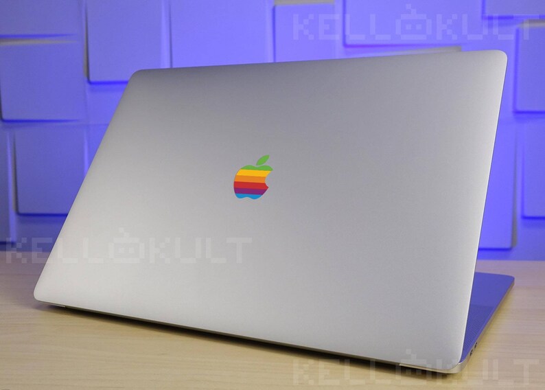 MacBook Pro Retro Rainbow Apple Sticker Decal for the MacBook Pro 2017 ...