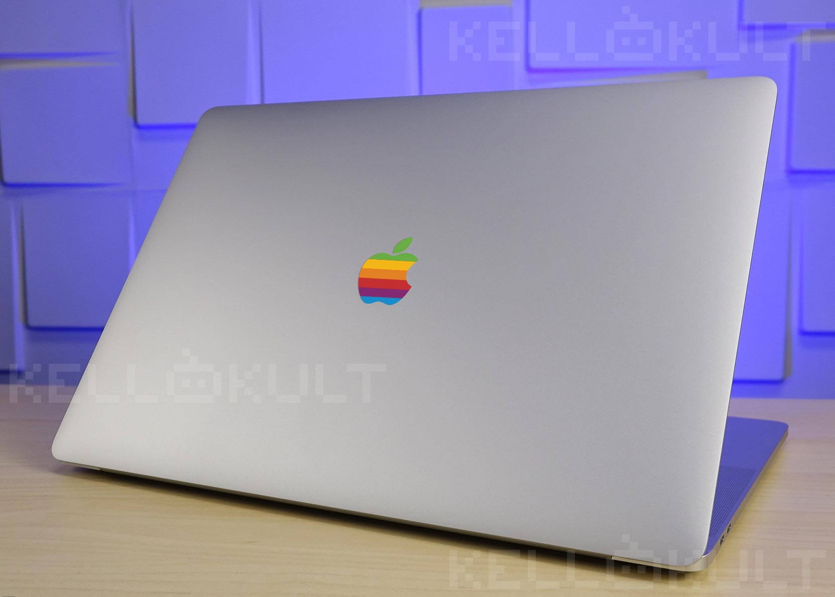 MacBook Pro Retro Rainbow Apple Sticker Decal for the MacBook Pro 2017 ...