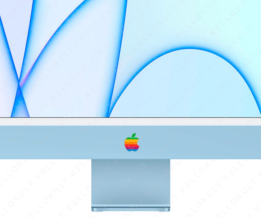 Retro Apple Sticker Decal for Apple Imac M1 2021 - Etsy