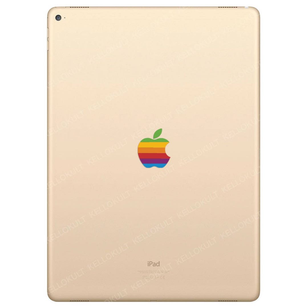 Apple iPad 10.5 Retro Apple Logo Decal - Etsy