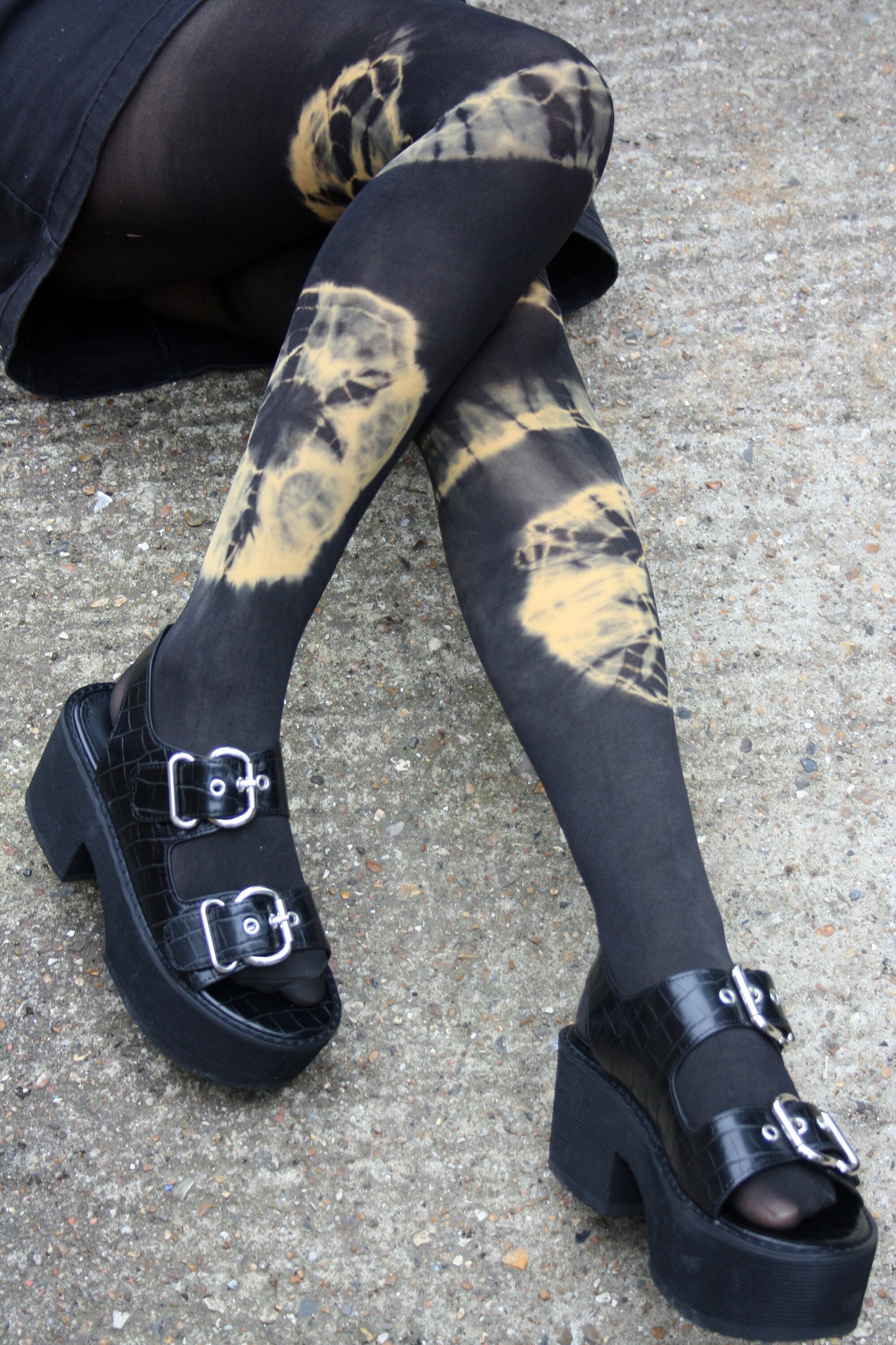 TIE DYE Tights - ASTRO Colourway - 50 Denier Dip Dye, Fun, Unique ...