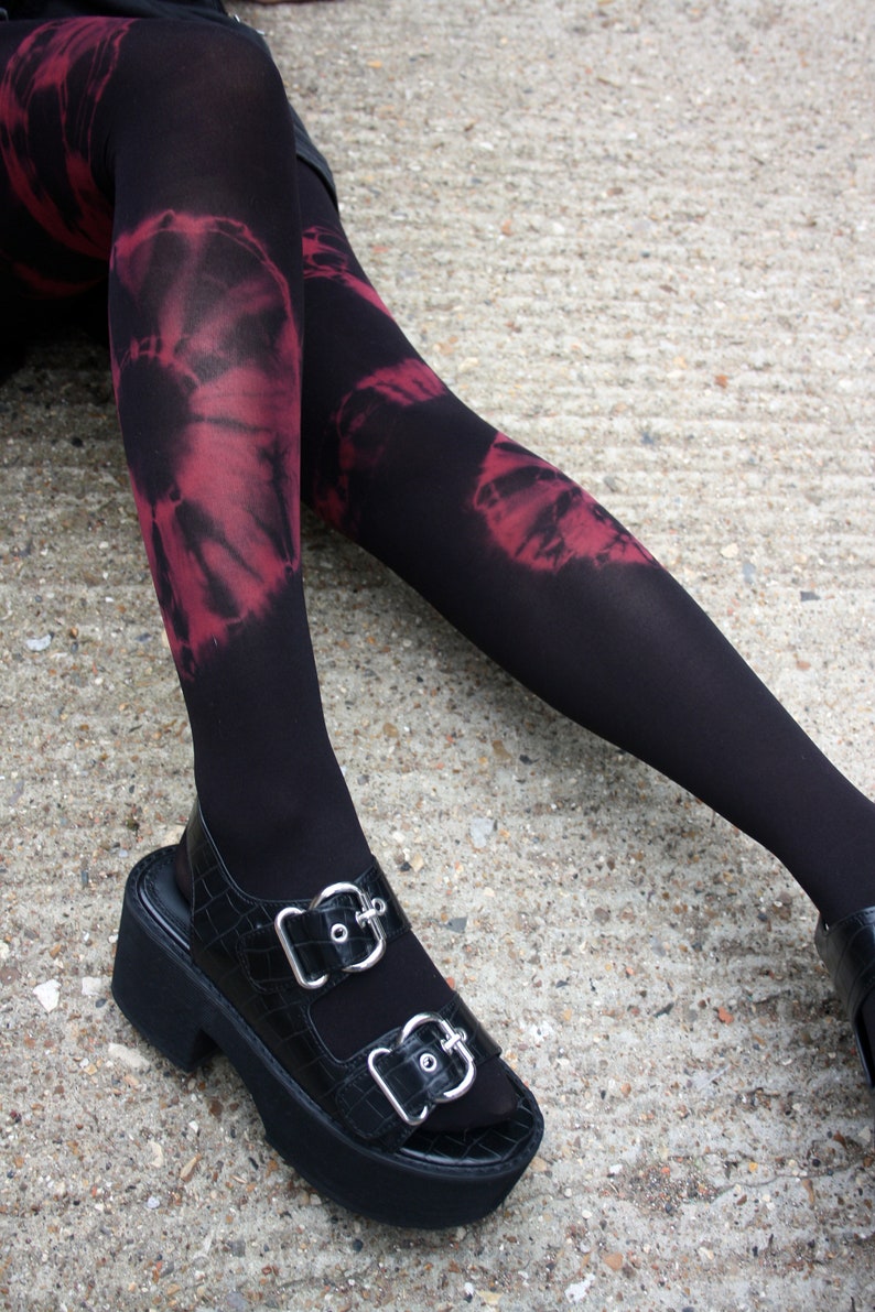 TIE DYE Tights - SUPERNOVA Colourway - 50 Denier Dip Dye, Fun, Unique ...