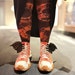 Tie DYE Tights - SOLAR FLARE Colourway - 50 Denier Dip Dye, Fun, Unique ...