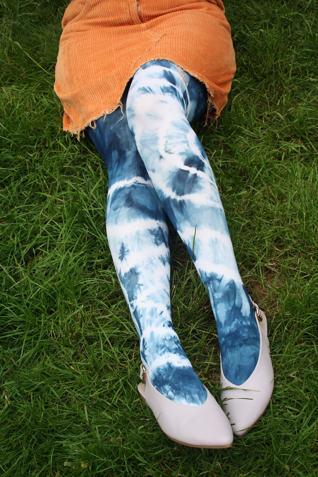 TIE DYE Tights - VAPOUR Trail Colourway - Unique Patterned Tights ...