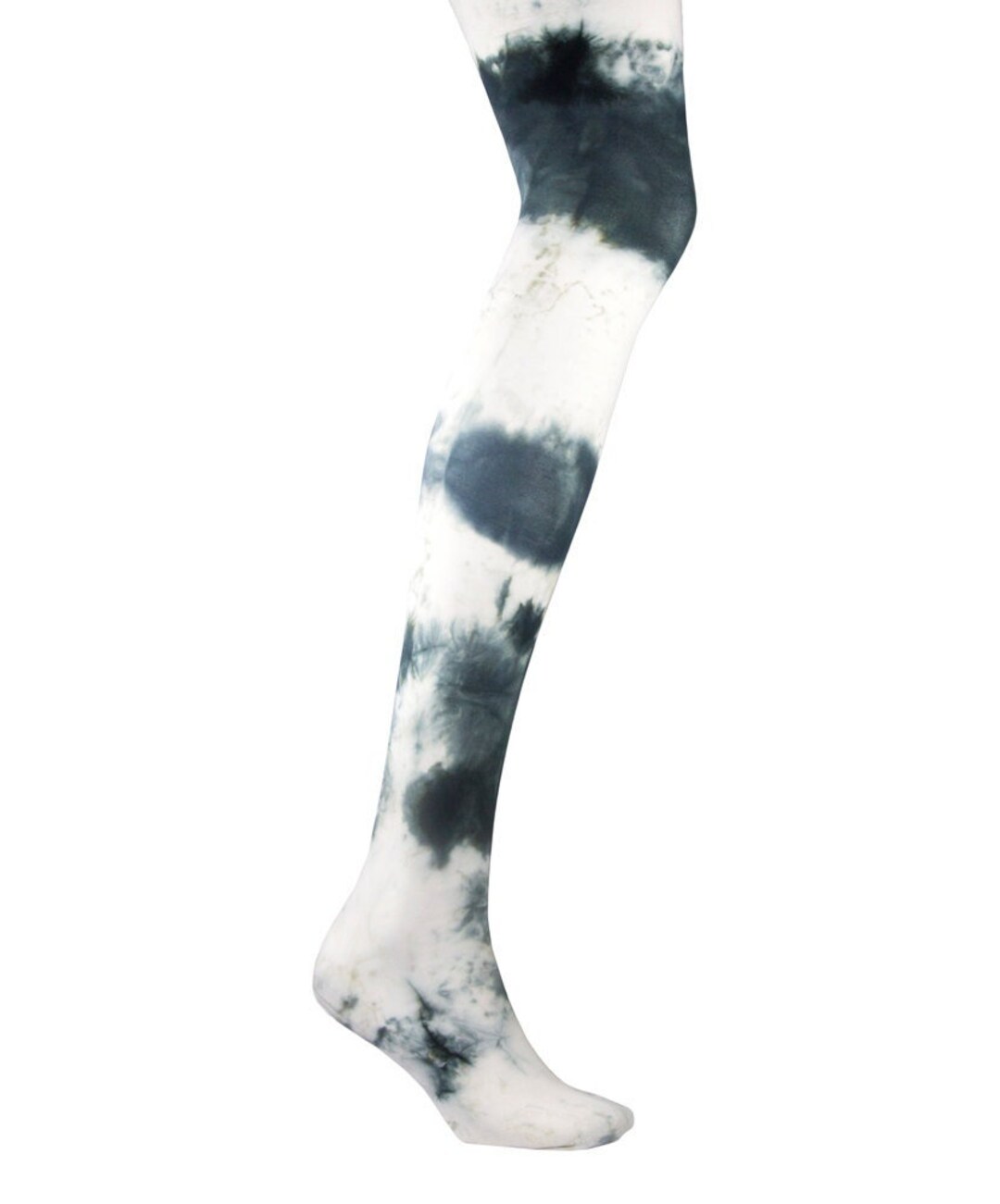 TIE DYE Tights - BLACK & White -dip Dyed Pantyhose, Patterned, Unique ...