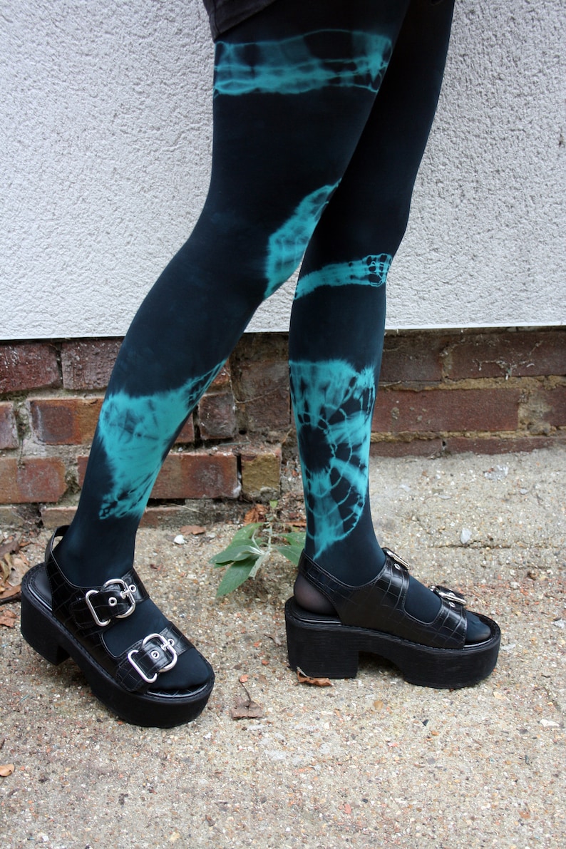 TIE DYE Tights - EVENT Horizon Colourway - 50 Denier Dip Dye, Fun ...