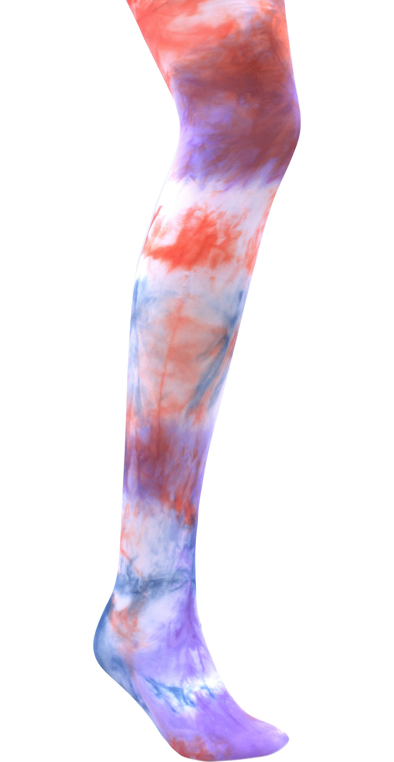 TIE DYE Tights - AFTERGLOW Colourway - Dip Dyed Pantyhose, Patterned ...