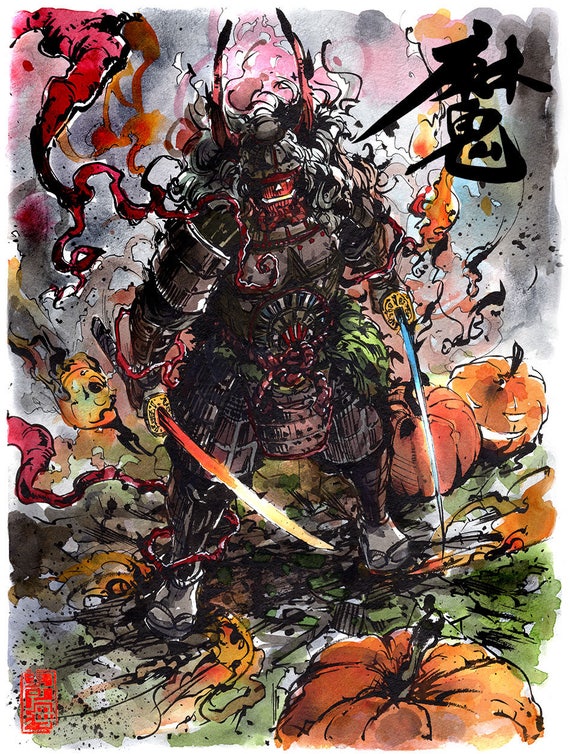 Evil Samurai Drawings
