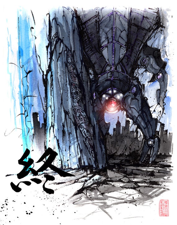 Harbinger Reaper From Mass Effect 8x10 PRINT With Calligraphy | Etsy