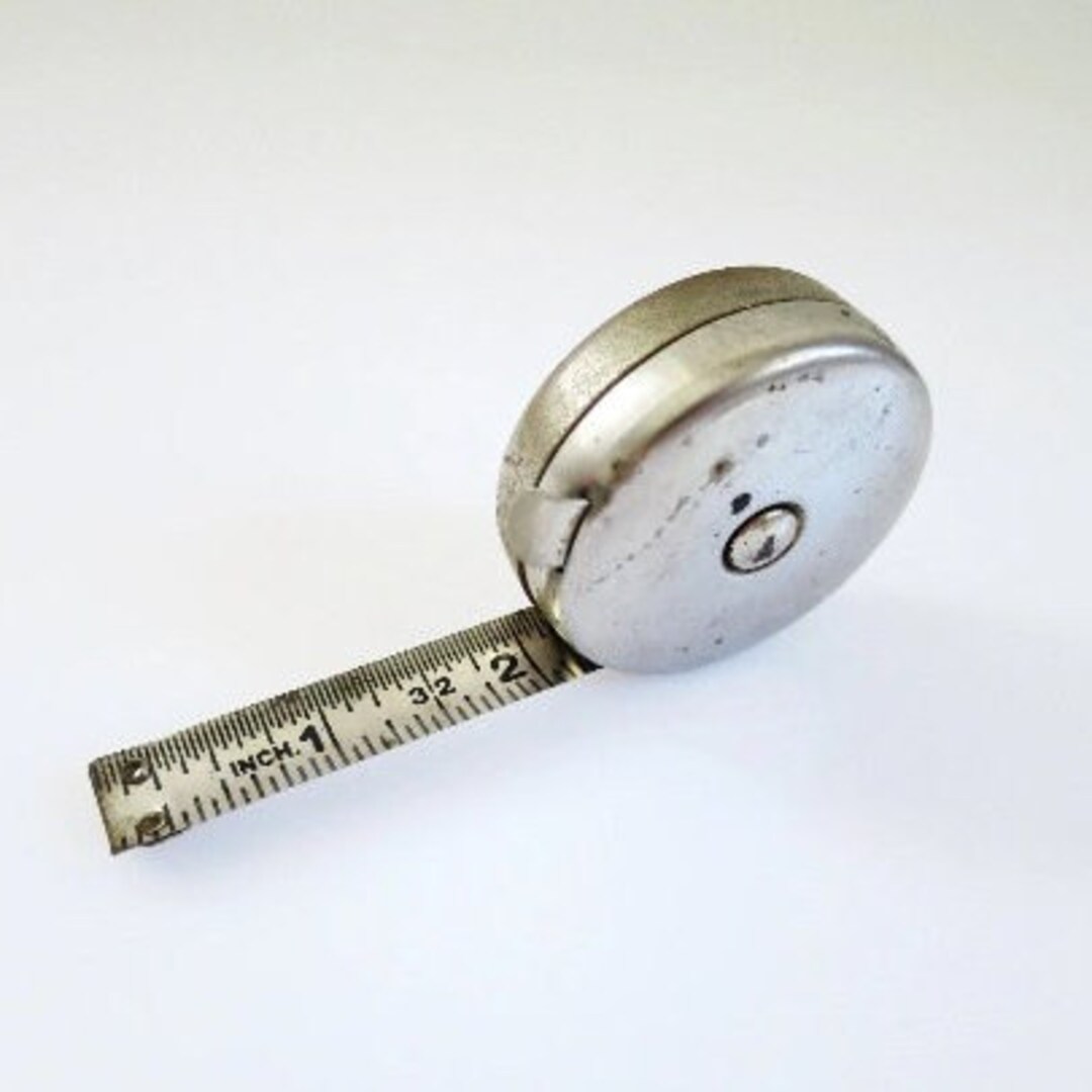 1940s Retractable Metal Tape Measure All Metal Measuring - Etsy