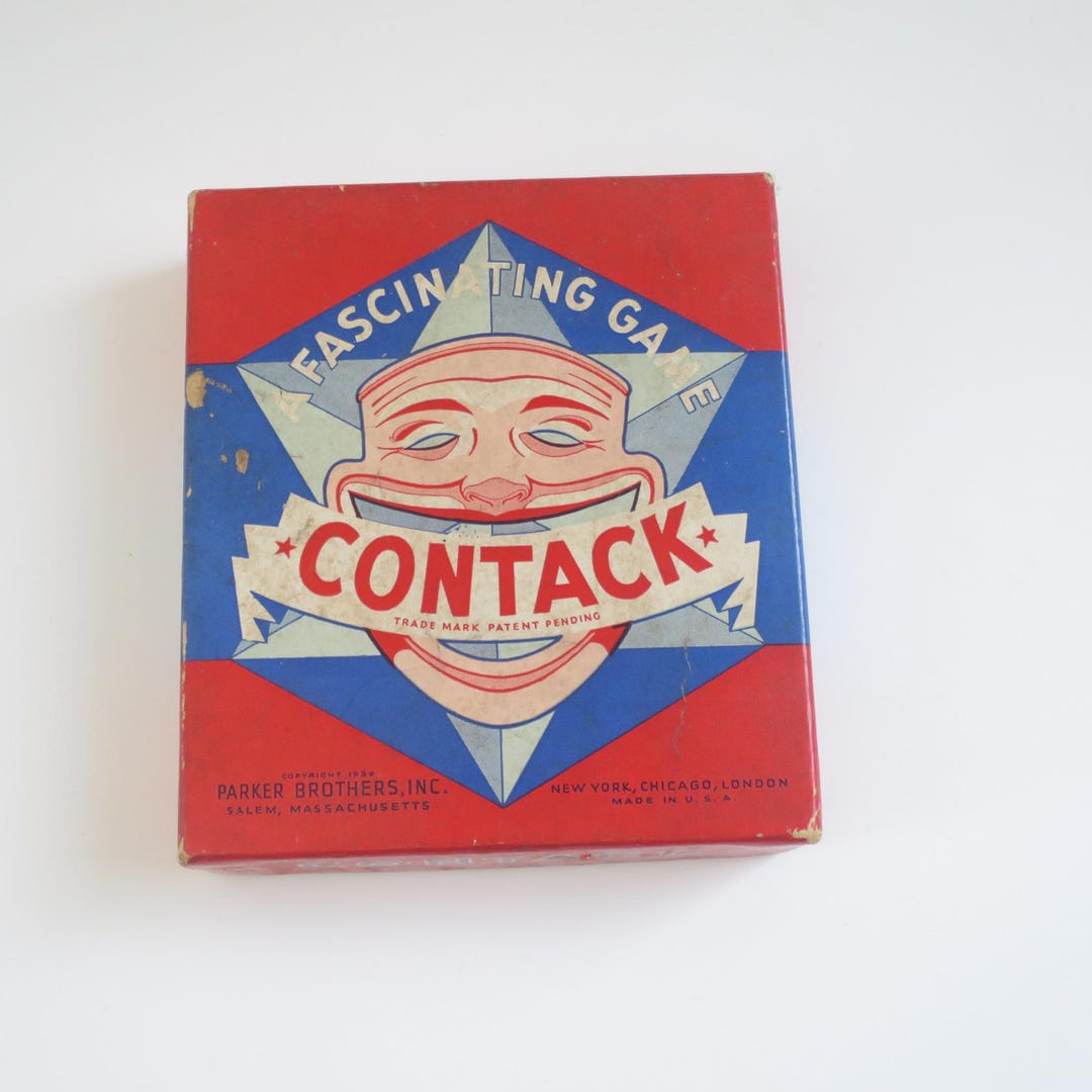Antique Game of Contack by Parker Brothers, Complete Game With ...