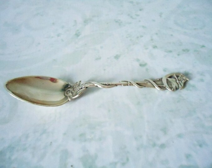 1891 Gorham Salem Witch Sterling Spoon Antique Salem Mass Daniel Lowe ...