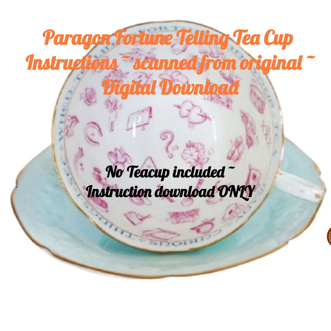 Paragon Fortune Telling Tea Cup Instructions: Scanned Pamphlet (digital ...