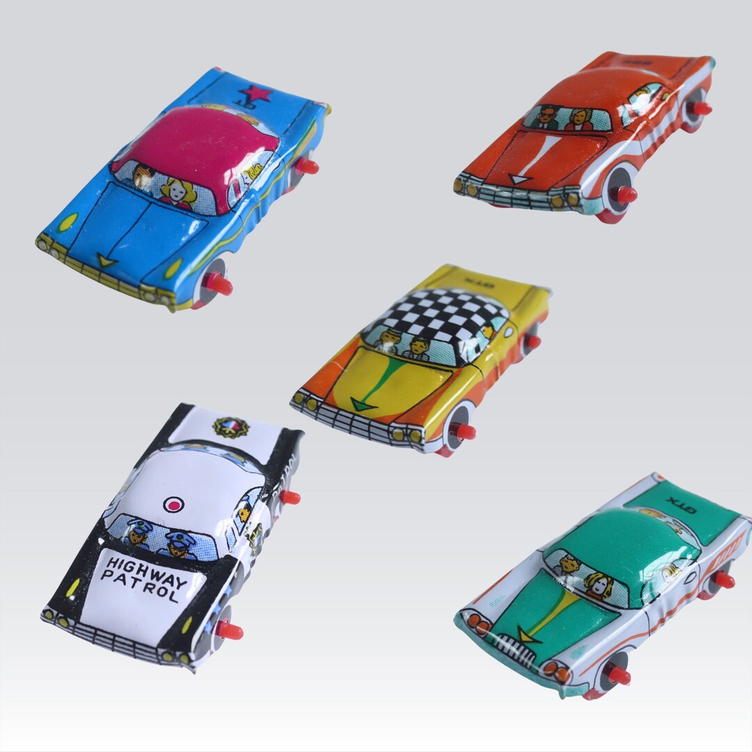 Tiny Tin Cars Made in Japan C. 1950s, Miniature Toy Cars Set of 5 - Etsy