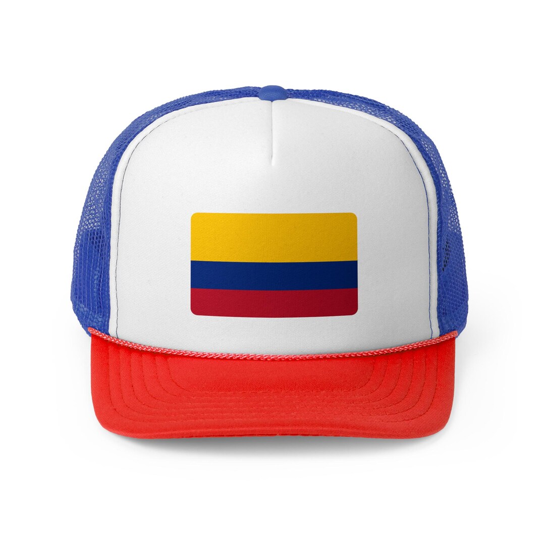 Colombia Flag Trucker Cap, Adjustable Snapback Hat, Summer Fashion ...