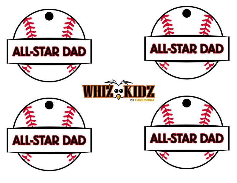 Father’s Day Card & Gift Tags | Printable Kids Activity | 5x7 Card |12 ...