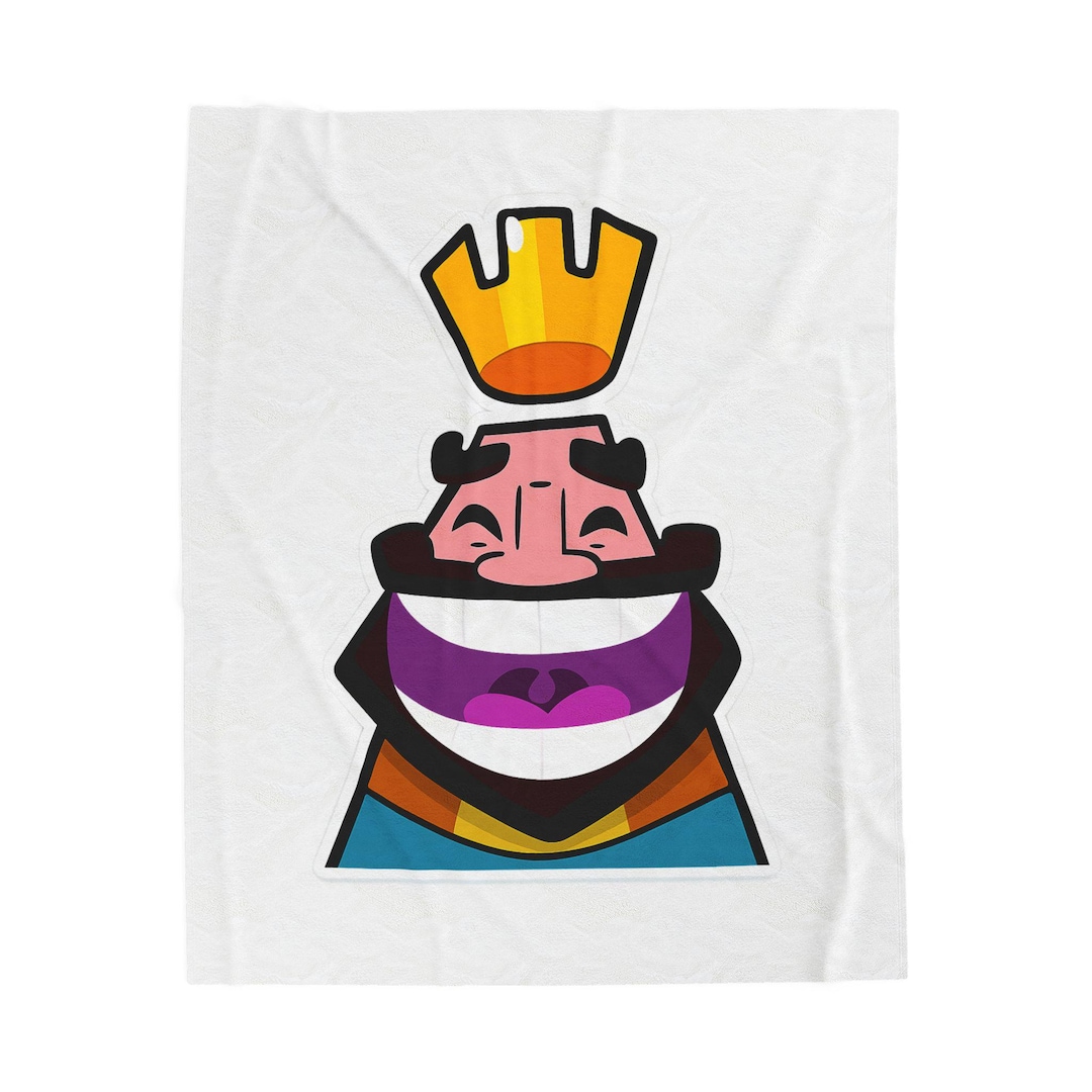 Clash Royale | King Emote | Happy Blanket | Smiling Cartoon King ...