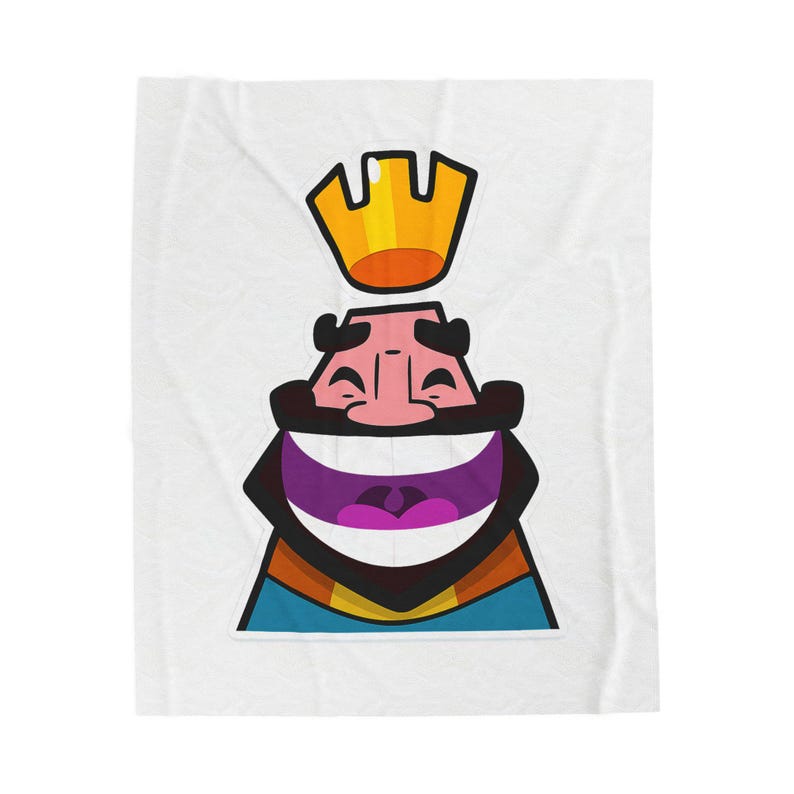 Clash Royale | King Emote | Happy Blanket | Smiling Cartoon King ...