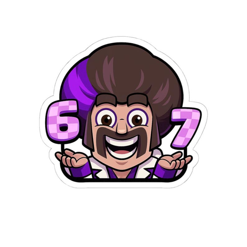 Clash Royale | Character Sticker | 67 Emote Kiss-cut Sticker - Etsy