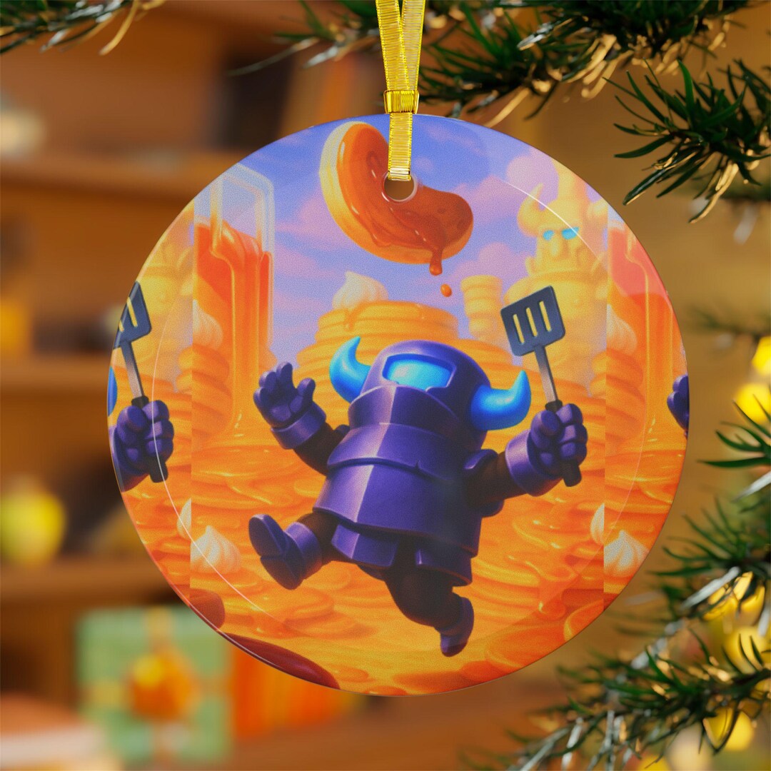 Clash Royale | Mini Pekka | Pancakes | Glass Ornaments - Etsy Canada