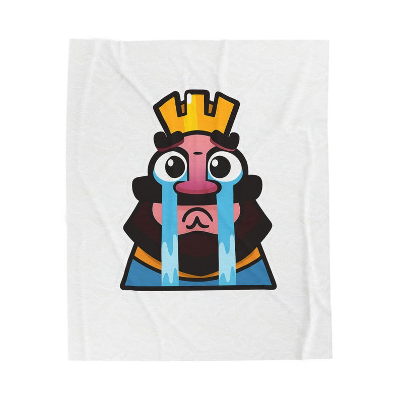 Clash Royale | King Crying Emote | Crying King Cartoon Illustration ...